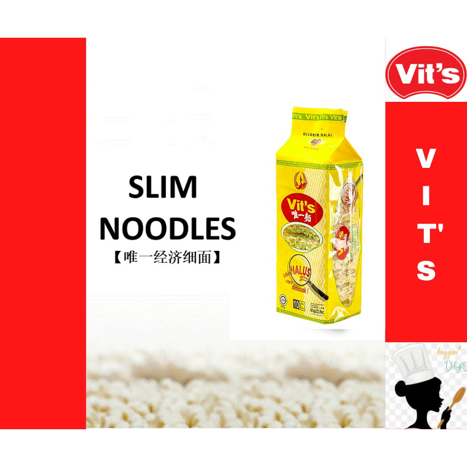 Vit's Instant Noodles Economy Slim Pack 650g /Mee Segera Halus Kosong ...