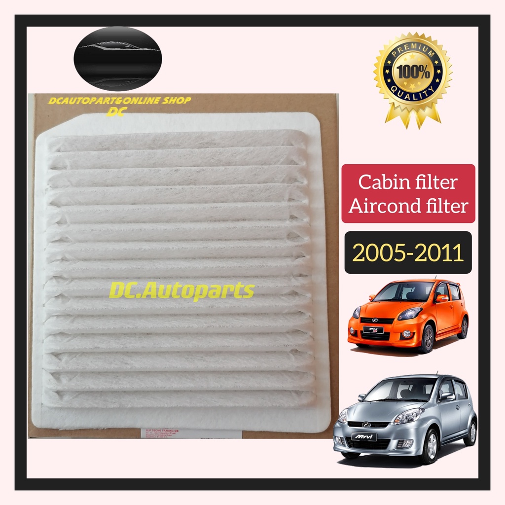 PERODUA MYVI OLD / MYVI SE 2005-2011 AIRCOND CABIN FILTER WITHOUT ...