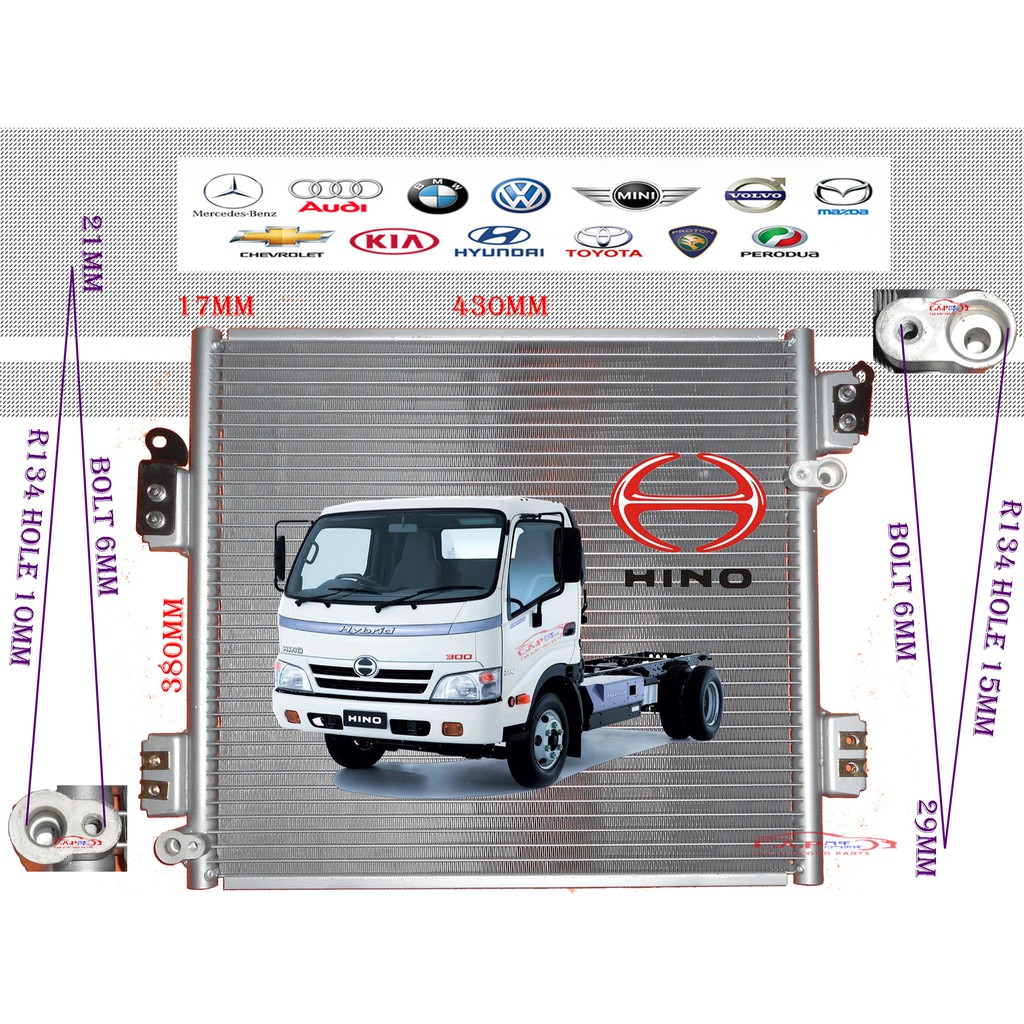 CONDENSER HINO TRUCK R134a | Shopee Malaysia