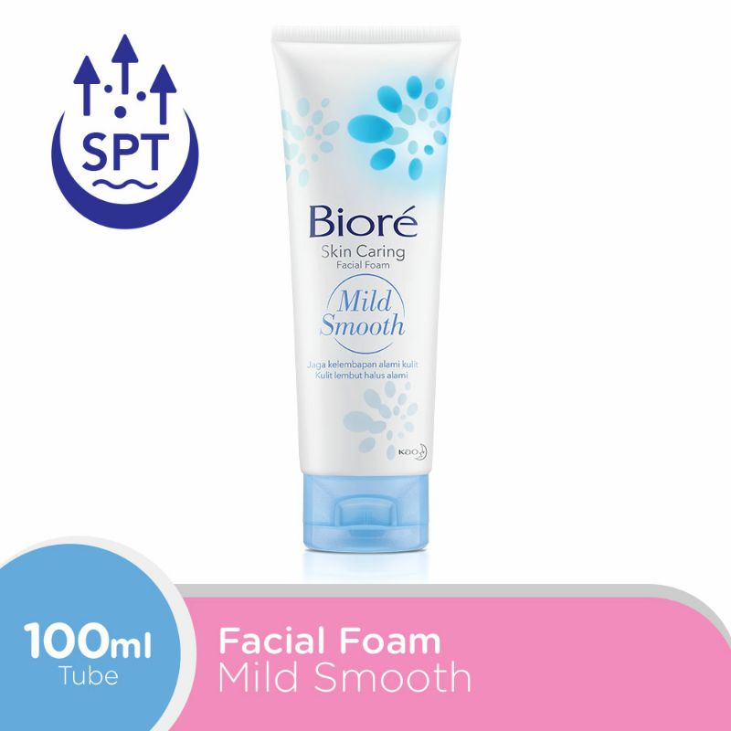 Biore Skin Caring Facial Foam Mild Smooth 100 gr | Shopee Malaysia