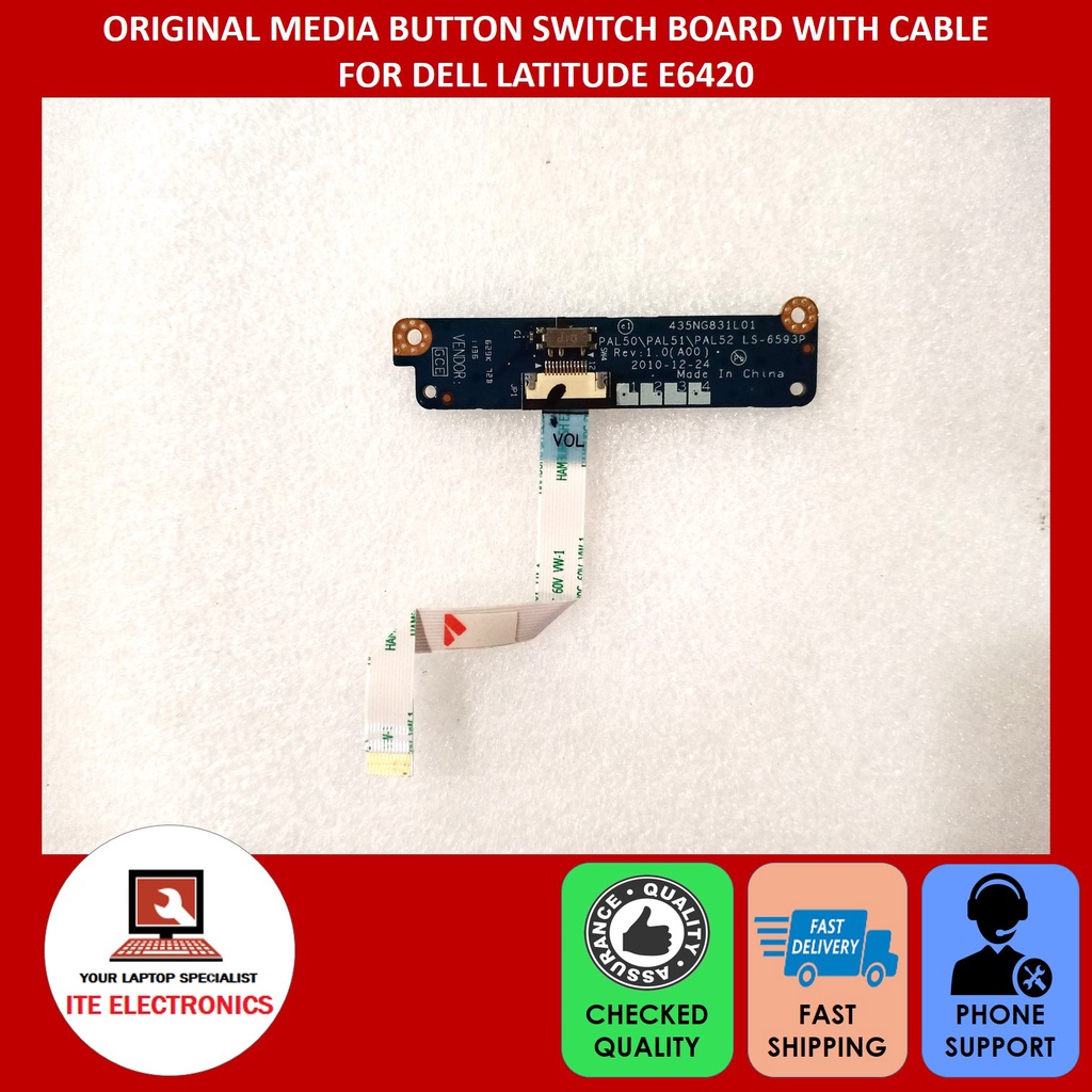 Original Dell Latitude E6420 Media Button Switch Board With Cable Shopee Malaysia