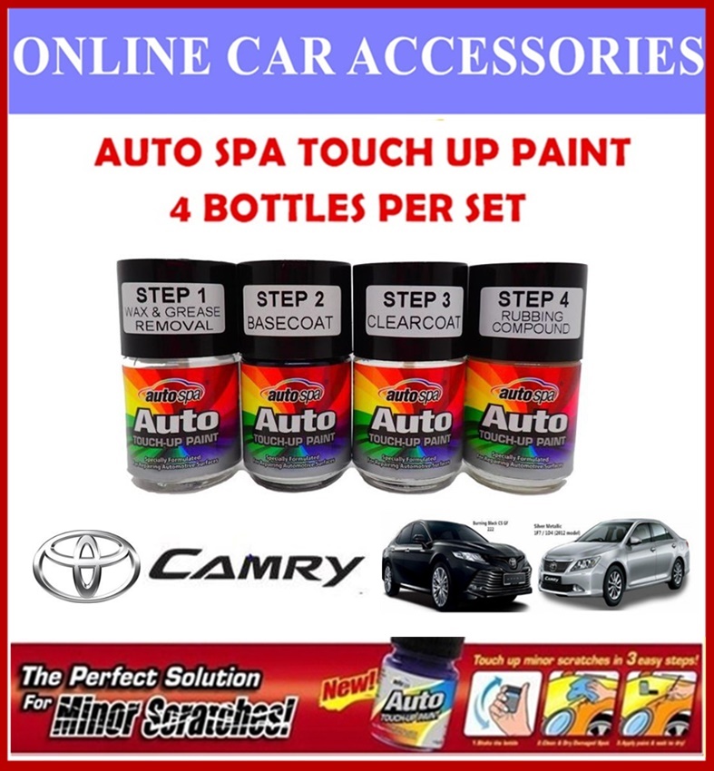 TOYOTA CAMRY Original Touch Up Paint - AUTOSPA Touch Up Combo Set (4 ...