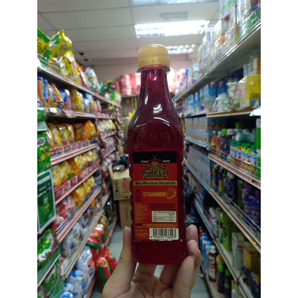 Double Lion Bes Minuman Berperisa Pati Strawberi Strawberry Syrup 375ml ...