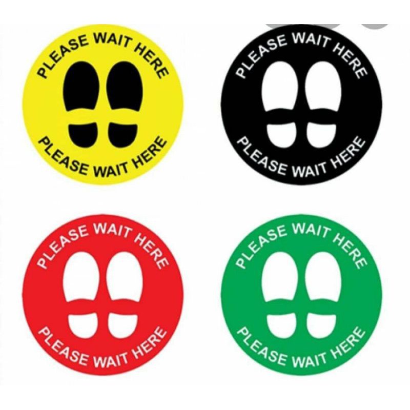 STICKER TAPAK KAKI FLOOR TAPE 30CM - BULAT / ROUND | Shopee Malaysia