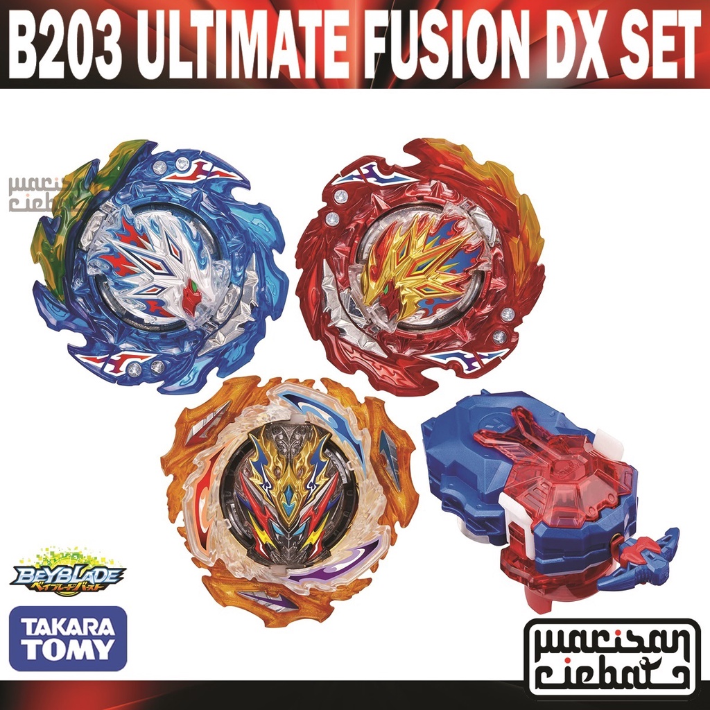 Takara Tomy Beyblade Burst BU B-203 Ultimate Fusion DX Set | Shopee ...