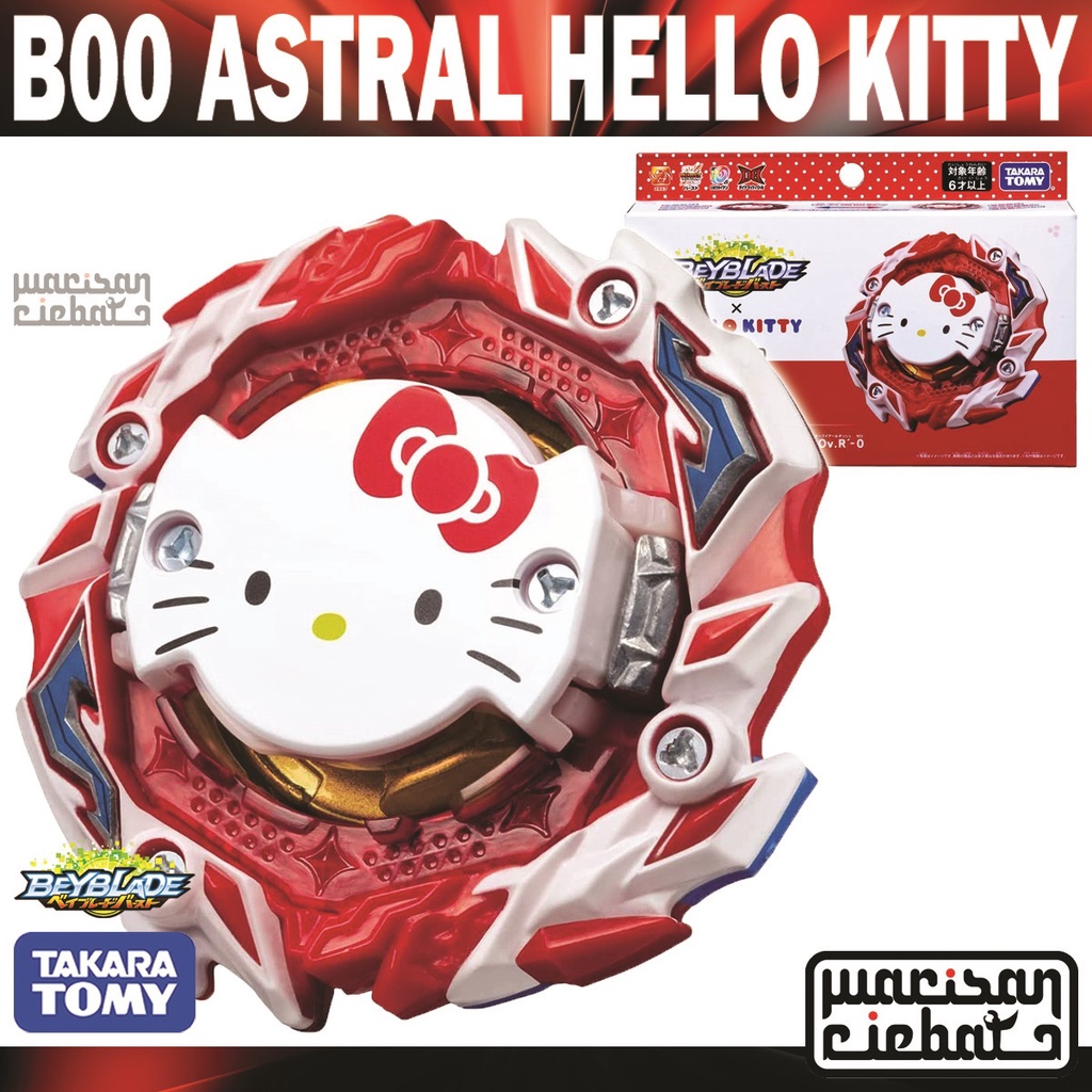 Takara Tomy Beyblade Burst BU B-00 Astral Hello Kitty Over Revolve'-0 ...