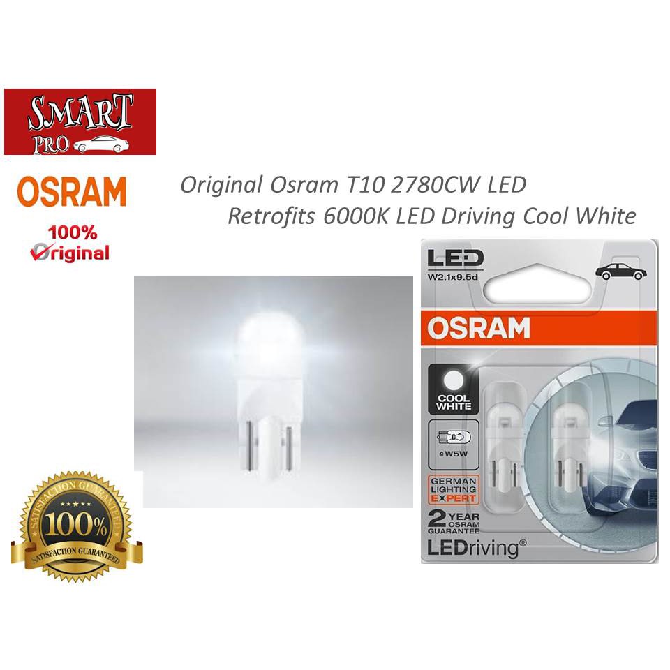 Original Osram T10 2780CW LED 12V LED Retrofits 6000K LED Driving Cool ...