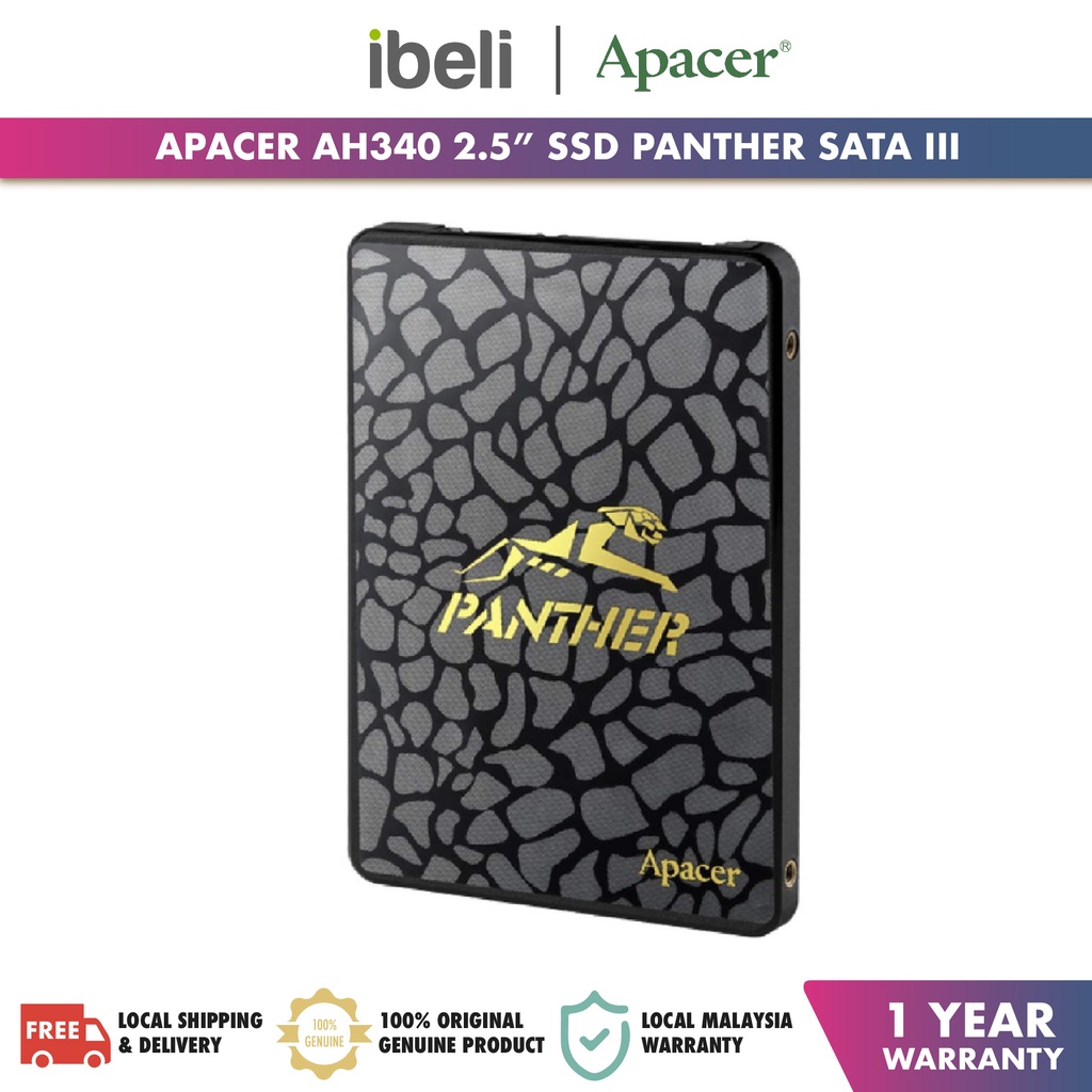 Apacer AS340 2.5" SSD Panther SATA III 120GB & 240GB & 480GB & 960GB ...