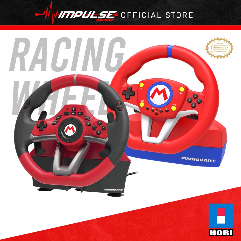 Hori NSW Nintendo Switch Mario Kart Racing Wheel Pro Mini & DX Racing ...