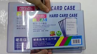 KIDARIO A4 / A5 Super Clear PVC Hard Card Case for Name Card, Memo ...