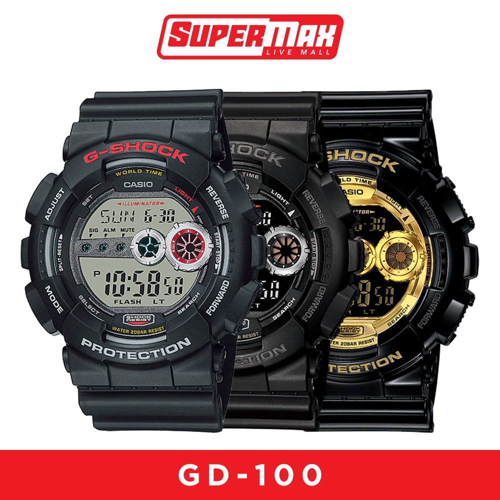 Casio G-SHOCK GD-100GB-1 / GD-100-1A / GD-100-1B 100% Original | Shopee ...