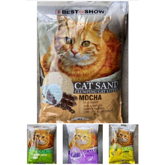 Best in show cat sand clumping cat litter 6L(pasir Kuching) | Shopee ...