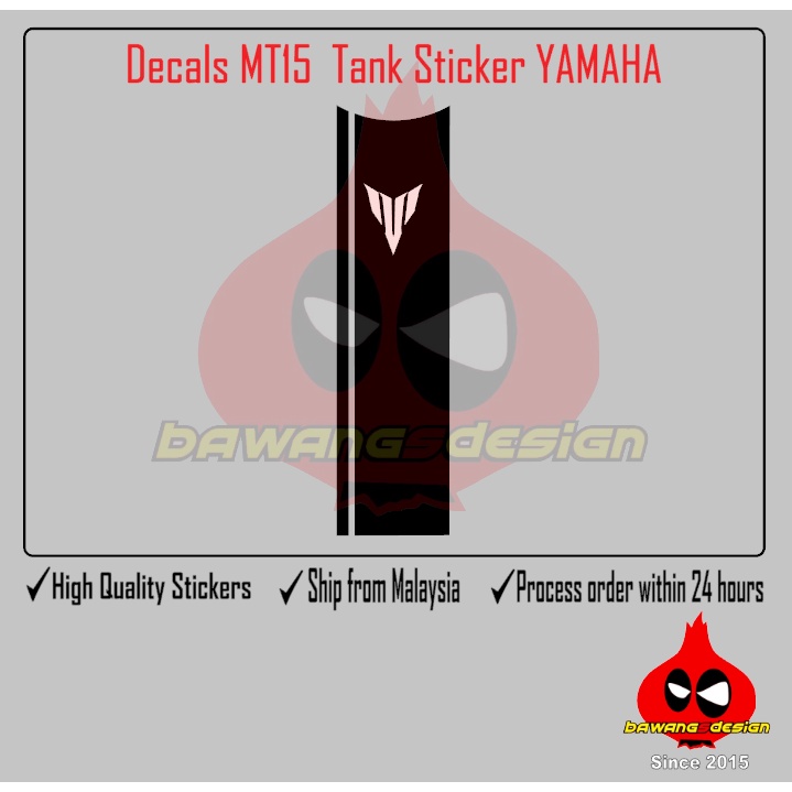 Decals MT15 Tank Sticker YAMAHA | Shopee Malaysia