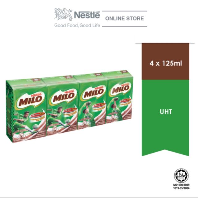 Nestle MILO Activ-Go UHT (4x125ML) | Shopee Malaysia