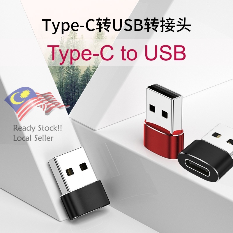 Dongle Type C Convert To USB Mini Portable Connector High Speed Port ...