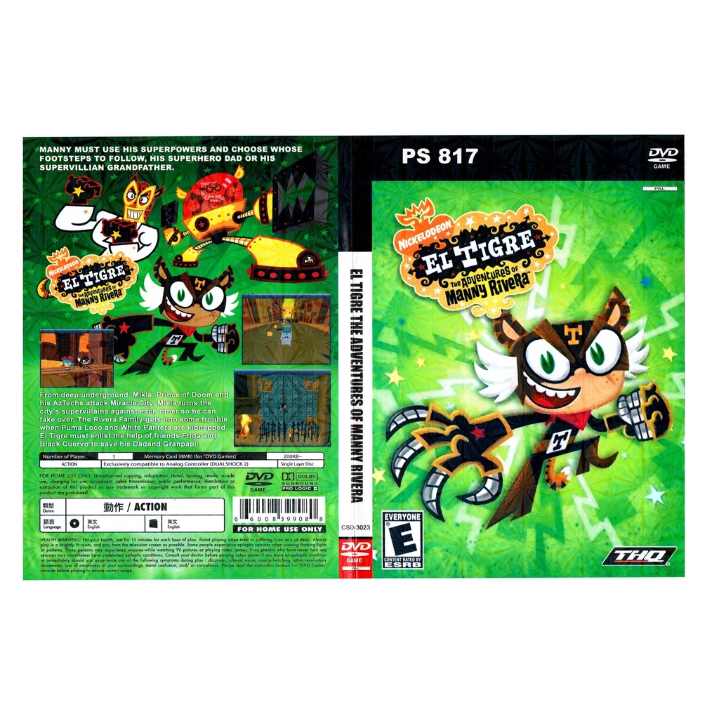 PS2 GAME COLLECTION EL TIGRE (CD VERSION) | Shopee Malaysia