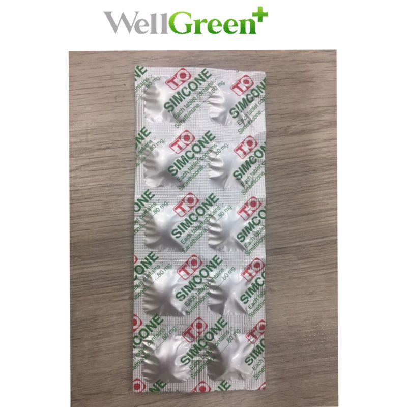 Simcone Chewable Tablets 10’s/Strip ( Expiry: 08/2023) Authentic and ...