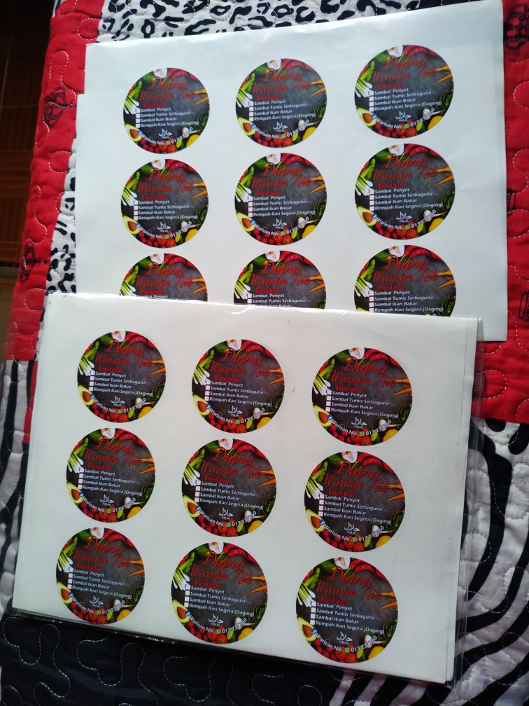 STICKER PRODUK LABEL STIKER MURAH 4CM 100pcs | Shopee Malaysia