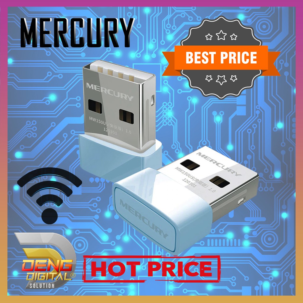 Mercury MW150US 150Mbps Nano USB adapter Wireless Reciever | Shopee ...