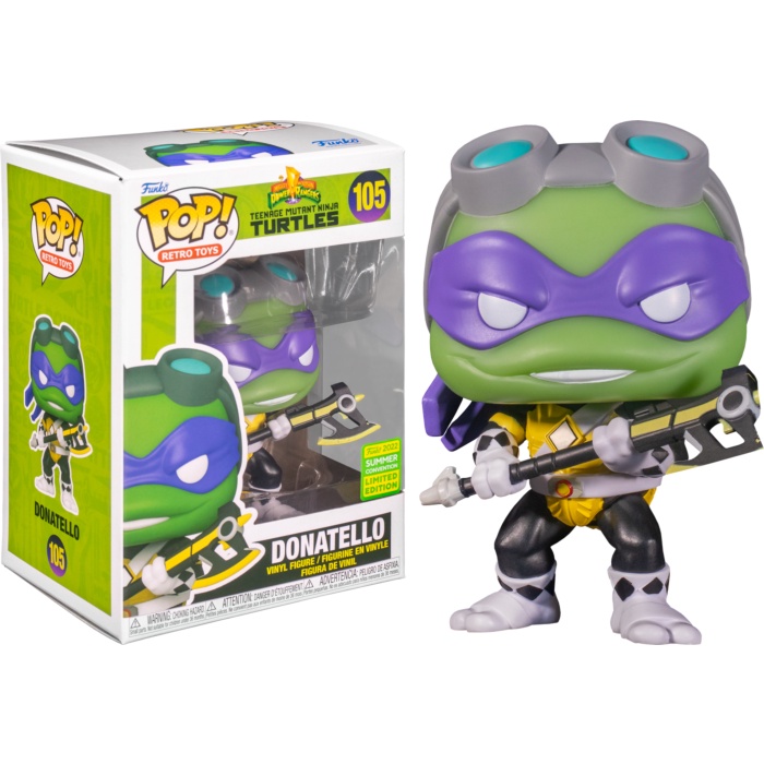 Funko Pop! Power Rangers x Teenage Mutant Ninja Turtles - Donatello as ... Funko Pop! Power Rangers x Teenage Mutant Ninja Turtles - Donatello as ...