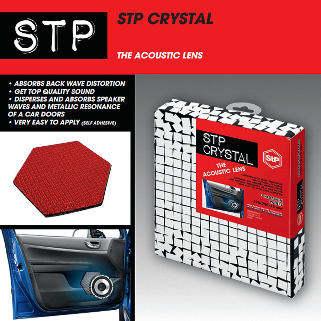 STP CRYSTAL The Acoustic Lens (RED) - Vibration Insulator & Back-Wave ...