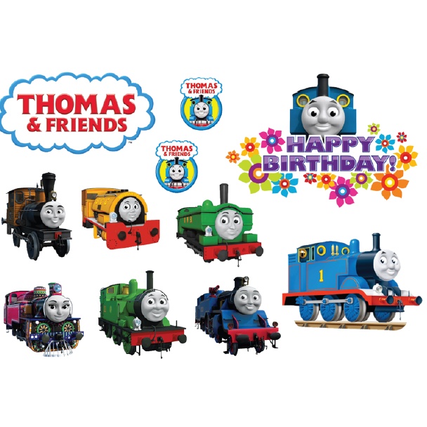 THOMAS AND FRIENDS cake topper cupcake topper deco paper birthday ...