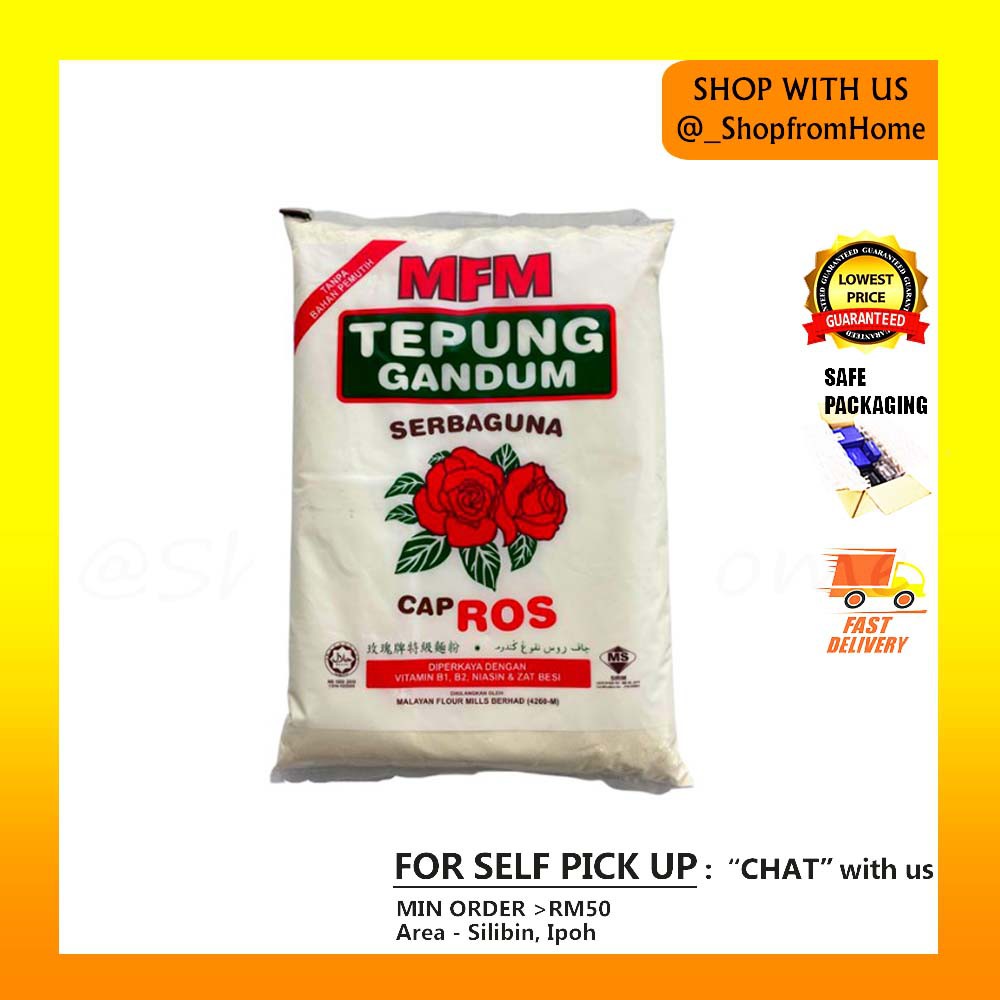 MFM Tepung Gandum Cap Ros 850g | Shopee Malaysia
