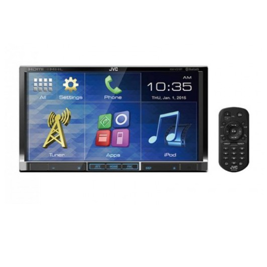 JVC KW-V51BT DVD/CD/USB Receiver 7inch WVGA Monitor/HDMI/Bluetooth ...
