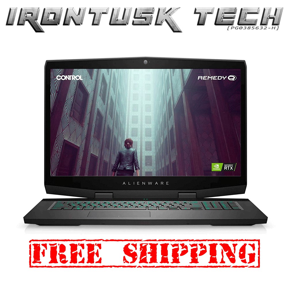 DELL ALIENWARE M17 WITH i7-8750H, 2 x 256GB SSD, 16GB RAM, NVIDIA RTX ...