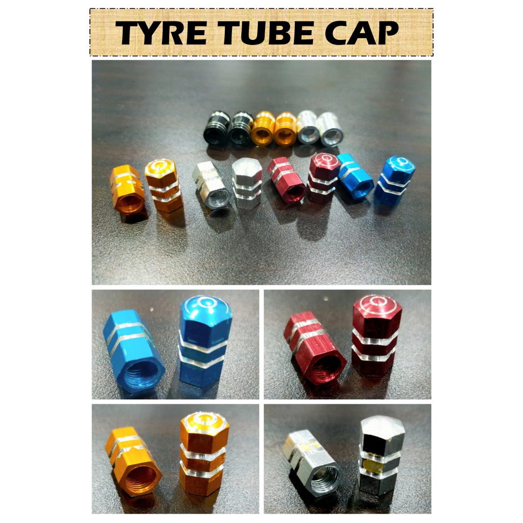 2pc Penutup Valve Angin Tayar Alloy Tyres Tire Valve Caps Motorsikal ...