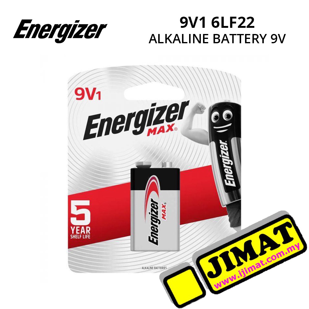 ENERGIZER Battery 9V MAX (1PCS) (Smart Tag Battery) 100% Original Long ...