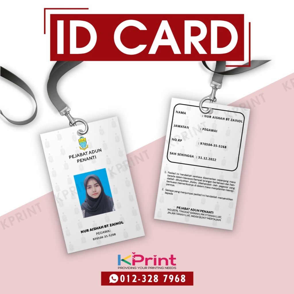 SERVICE CUSTOM DESIGN FOR ID CARD | Shopee Malaysia