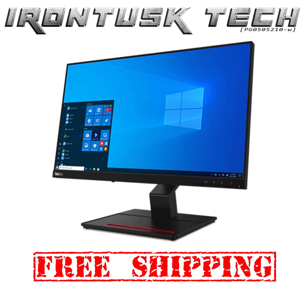 LENOVO THINKVISION T24t-20 23.8" FHD IPS TOUCH SCREEN MONITOR WITH 10 ...