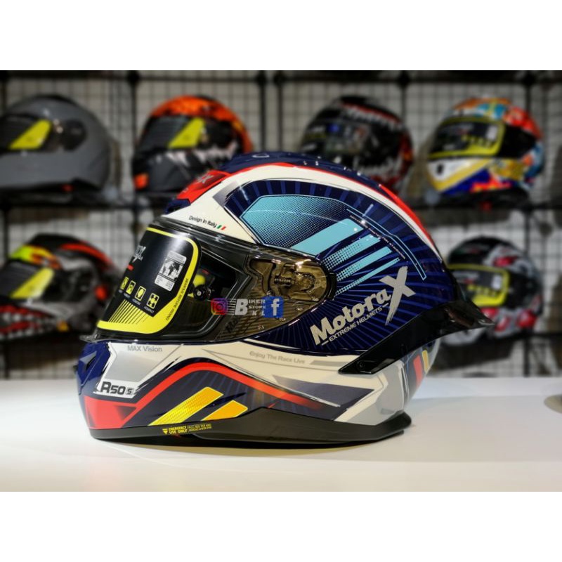 Original Motorax R50S Astera MC1 Full Face Helmet S | PGMall