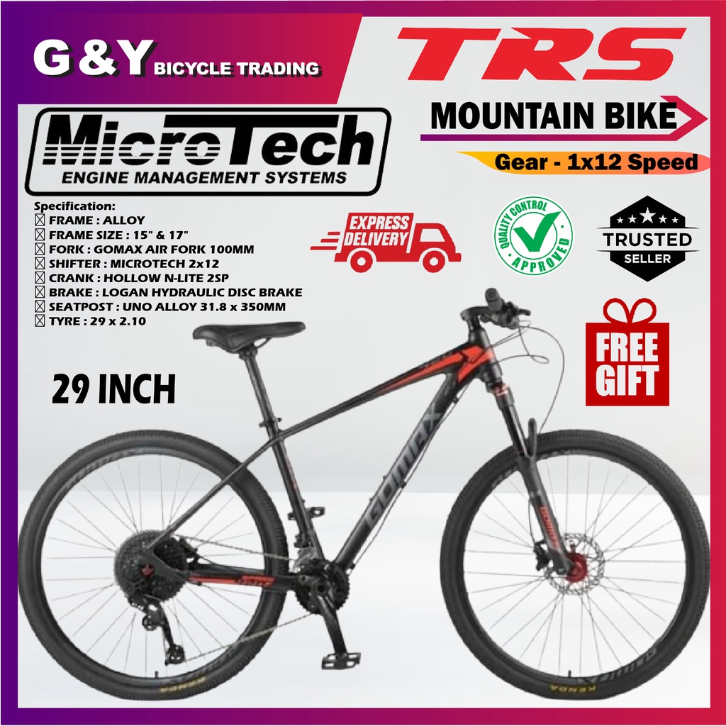 100% ORIGINAL READY STOCK JB BICYCLE Gomax Mountain Bike 29'' MTB (MICRO TECH 2x12 HIGH SPEC ...