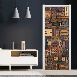 3D DIY Self-adhesive Door Stickers Waterproof Creative Letter Dorm Room ...