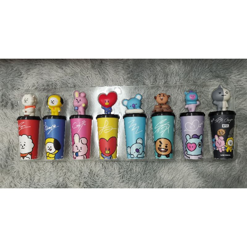 [Limited Stock] BTS BT21 MBO Cinema Official Limited Edition Topper Cup Tumbler 22oz | Shopee ...