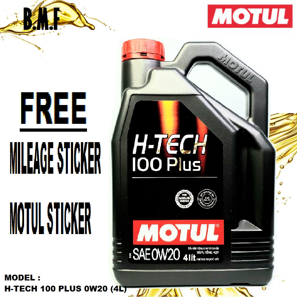 Motul H-Tech 100 Plus 0W20 Fully Synthetic Engine Oil (4L) | Shopee ...