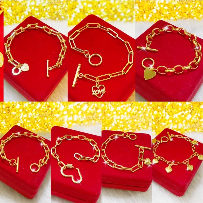 RANTAI TANGAN HARDWARE / PAPER CLIP/ CANDY LOVE COP 916 ( Emas bangkok ...