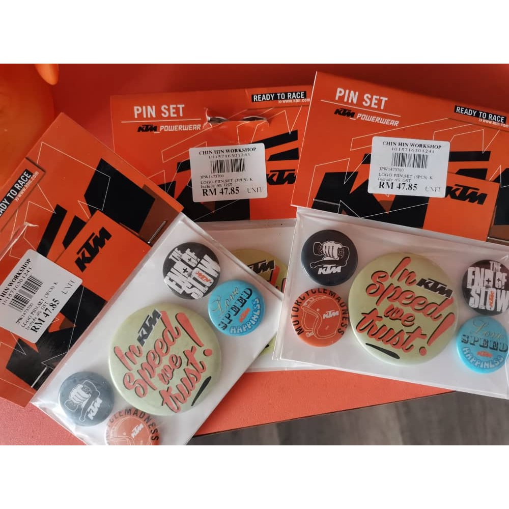 (KTM Series) Logo Pin Set (5pcs) | Shopee Malaysia