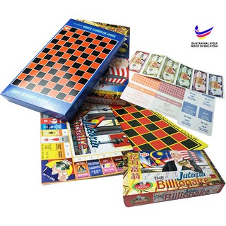 [2 in 1 Set Game] BILLIONAIRE JUTARIA + SUPER DRAUGHTS / Board Game ...