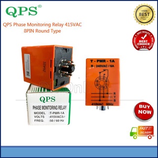 QPS PHASE MONITORING RELAY 415VAC 3 PHASE, (T-PMR-1A) | Shopee Malaysia