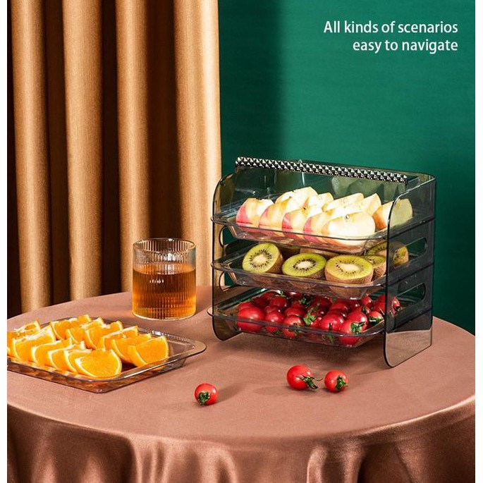 Stackable Food Plate Rack Wall Mounted Steamboat Hot Pot Side Dish ...