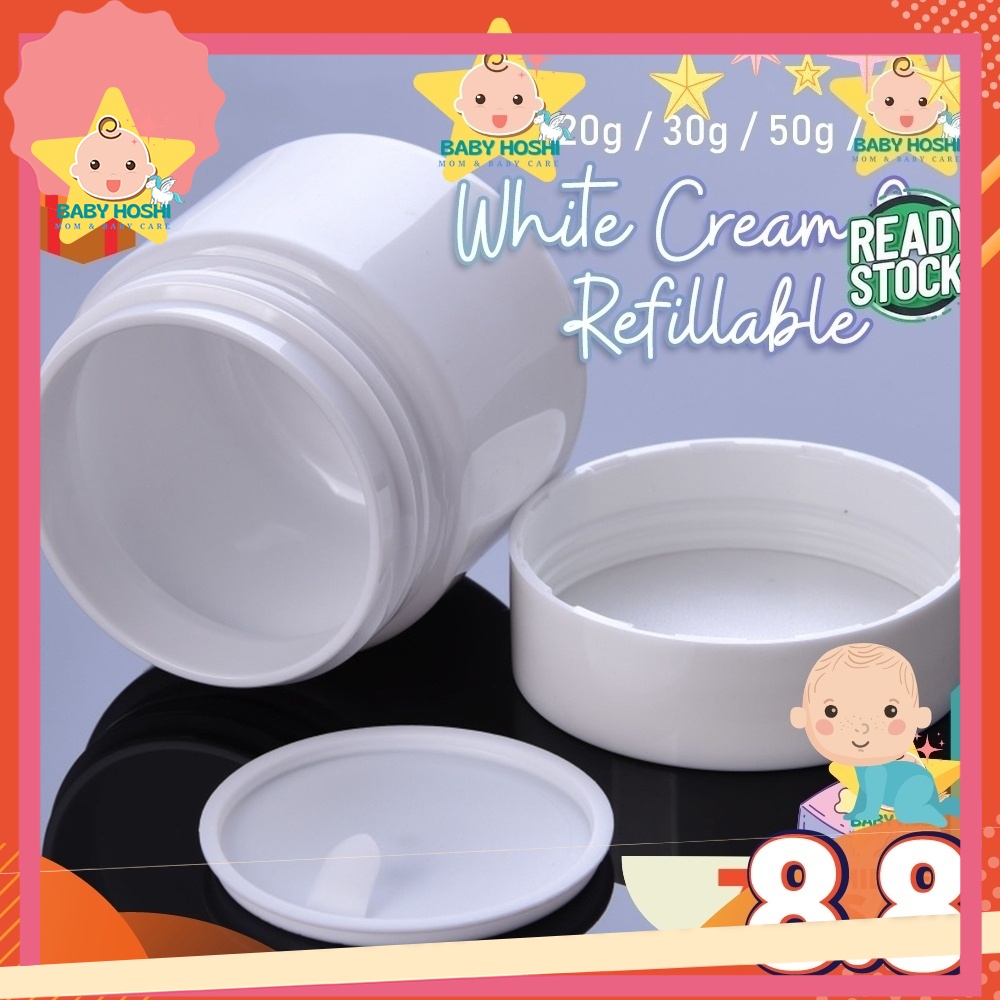 BH- 10ML-100ML Glossy Cream Jar Plastic Refillable Lotion Bottle Mask ...