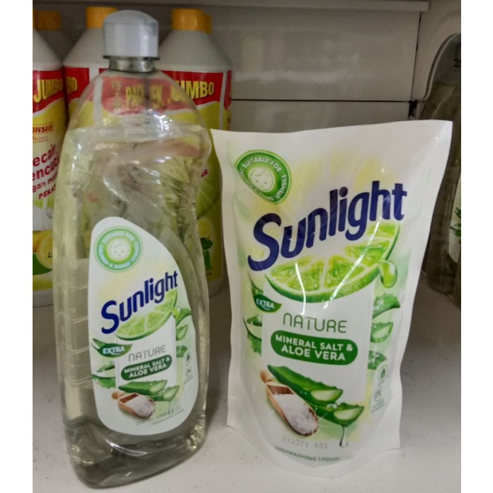Sunlight Extra Nature Mineral Salt & Aloe Vera Dishwashing Liquid 900ml ...