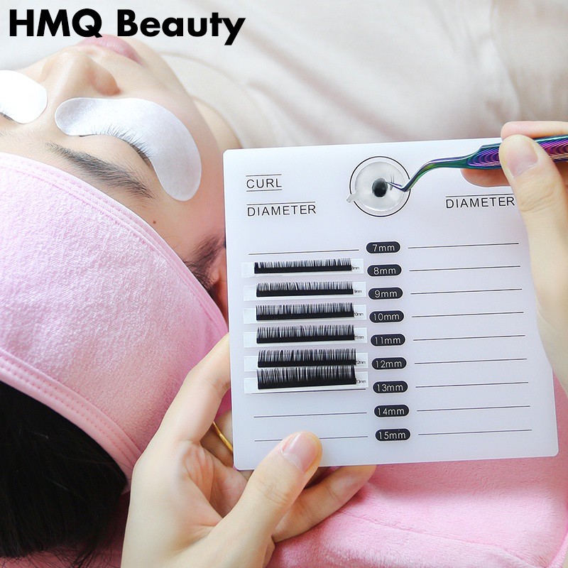 Acrylic False Eyelashes palette with Tick Mark Stand Pad Pallet Lashes ...