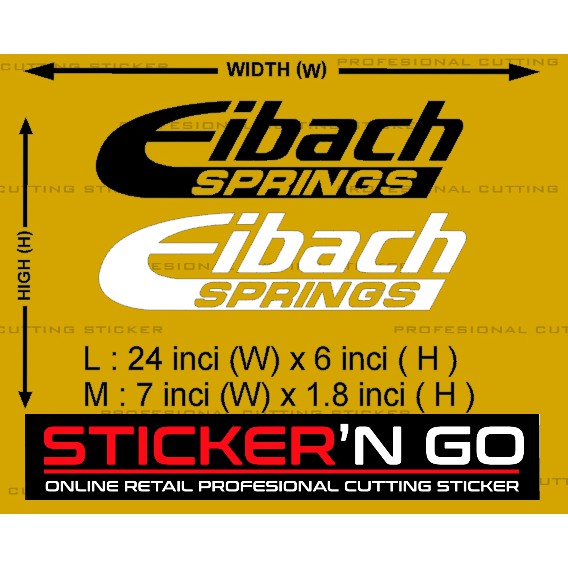 STICKER CUTTING CUSTOM EIBACH SPRING DESIGN | Shopee Malaysia