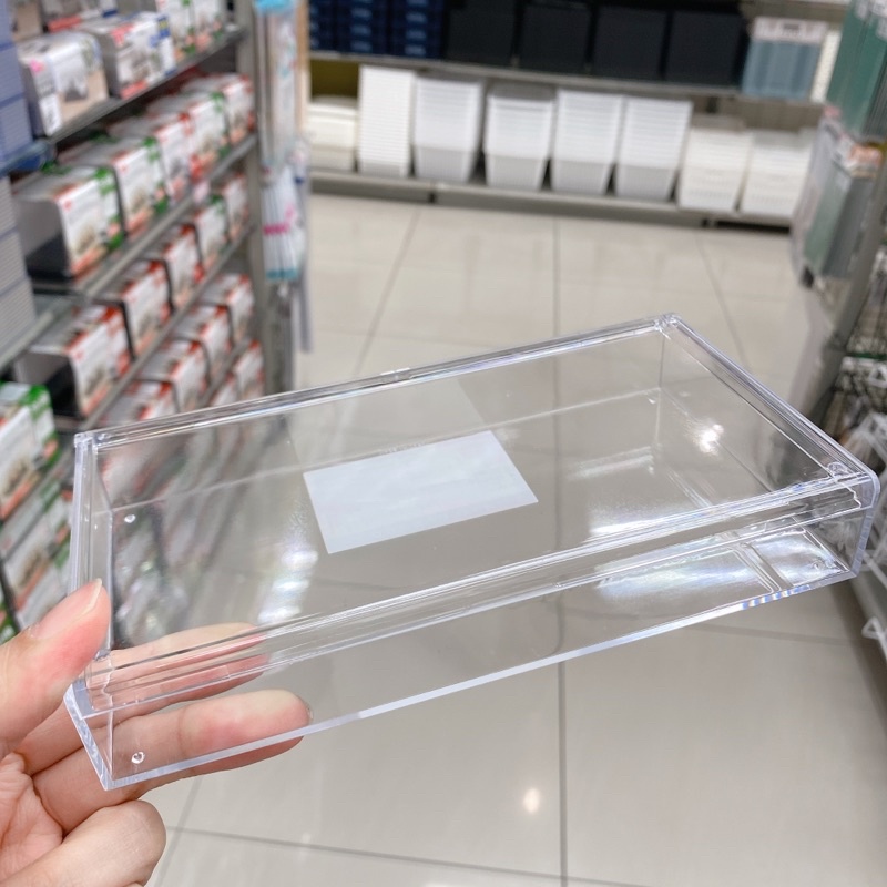 New Daiso Storage Case Clear Case Big Rectangular | Shopee Malaysia