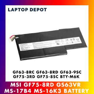 MSI GF63-8RC GF63-8RD GF63-9SC GF75-3RD GF75-8SC GS63VR BTY-M6K 11.4V ...