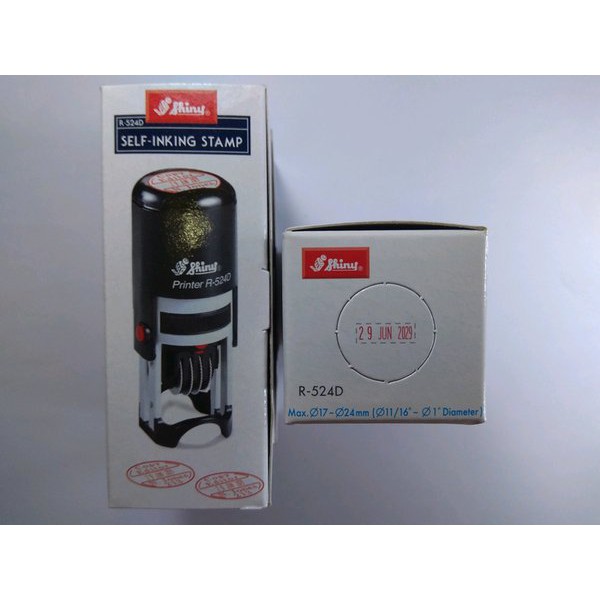 Shiny Self-Inking Stamp R-524 /R524D | Shopee Malaysia